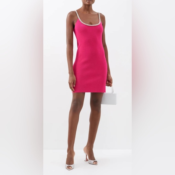 Paco Rabanne | Dresses | Paco Rabanne Crystal Embellished Ribbed Knit ...